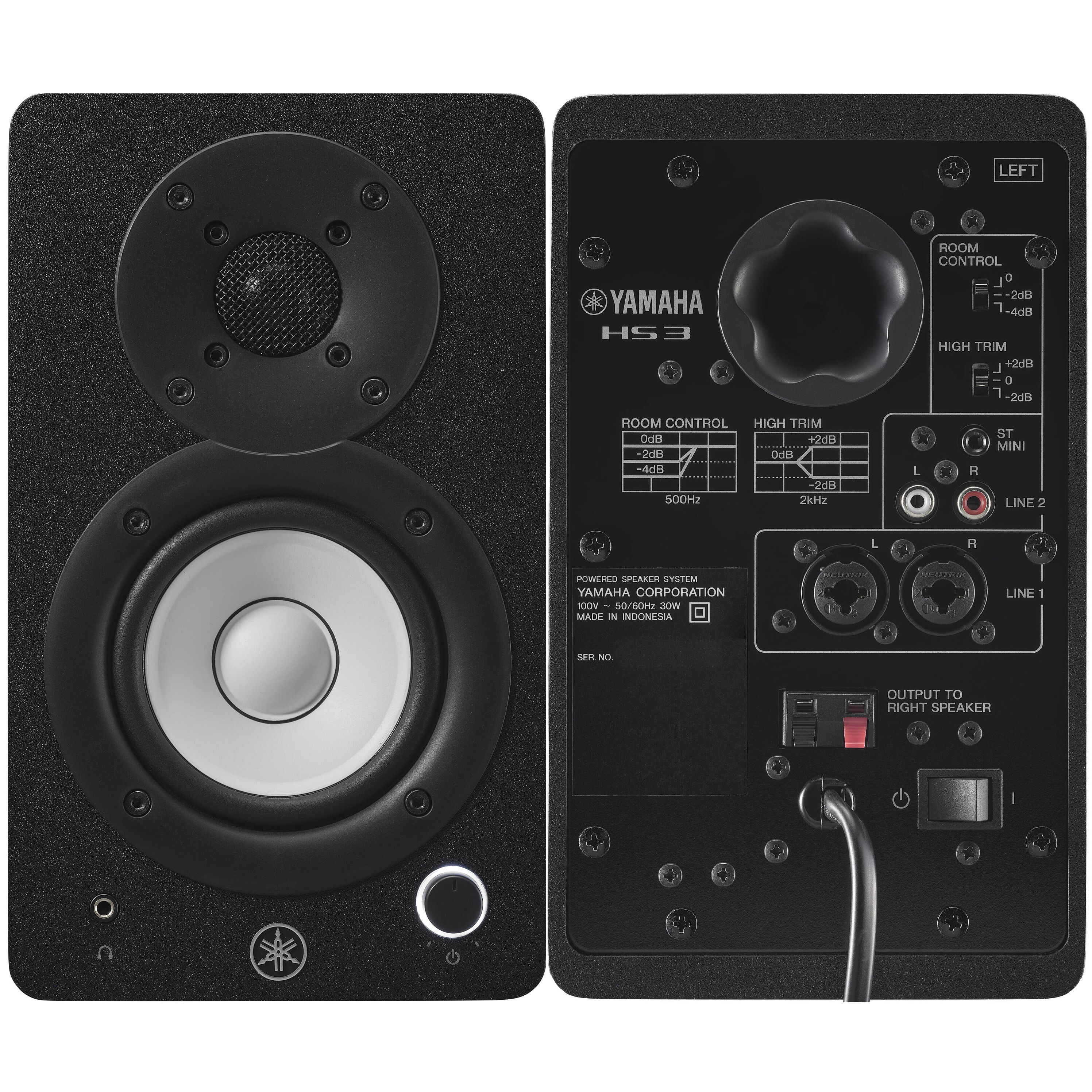 Monitor Ativo 3,5" de 2 Vias 52W Bass-reflex HS-3B - Yamaha | Monitores ...
