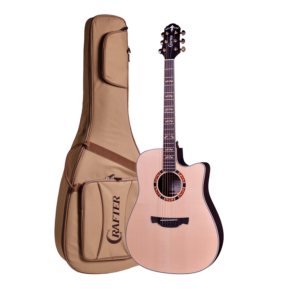 Violão Crafter Aço Folk Cutway STG D-20CE Pro com Equalizador DS-2 Pro ...